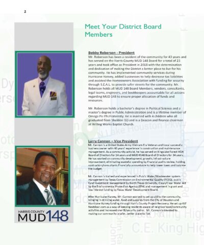 Harris County MUD 148 – The Water We Conserve Today Can Serve Us Tomorrow