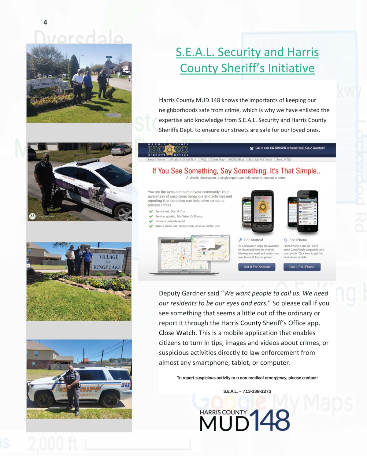 Harris County MUD 148 – The Water We Conserve Today Can Serve Us Tomorrow